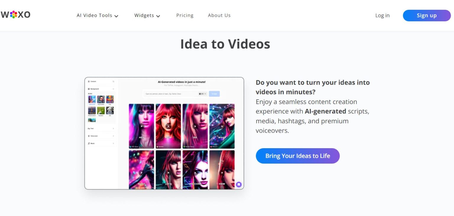 Woxo.tech Text To Video | Make videos – AI Tools List – Saeed Ai Tools